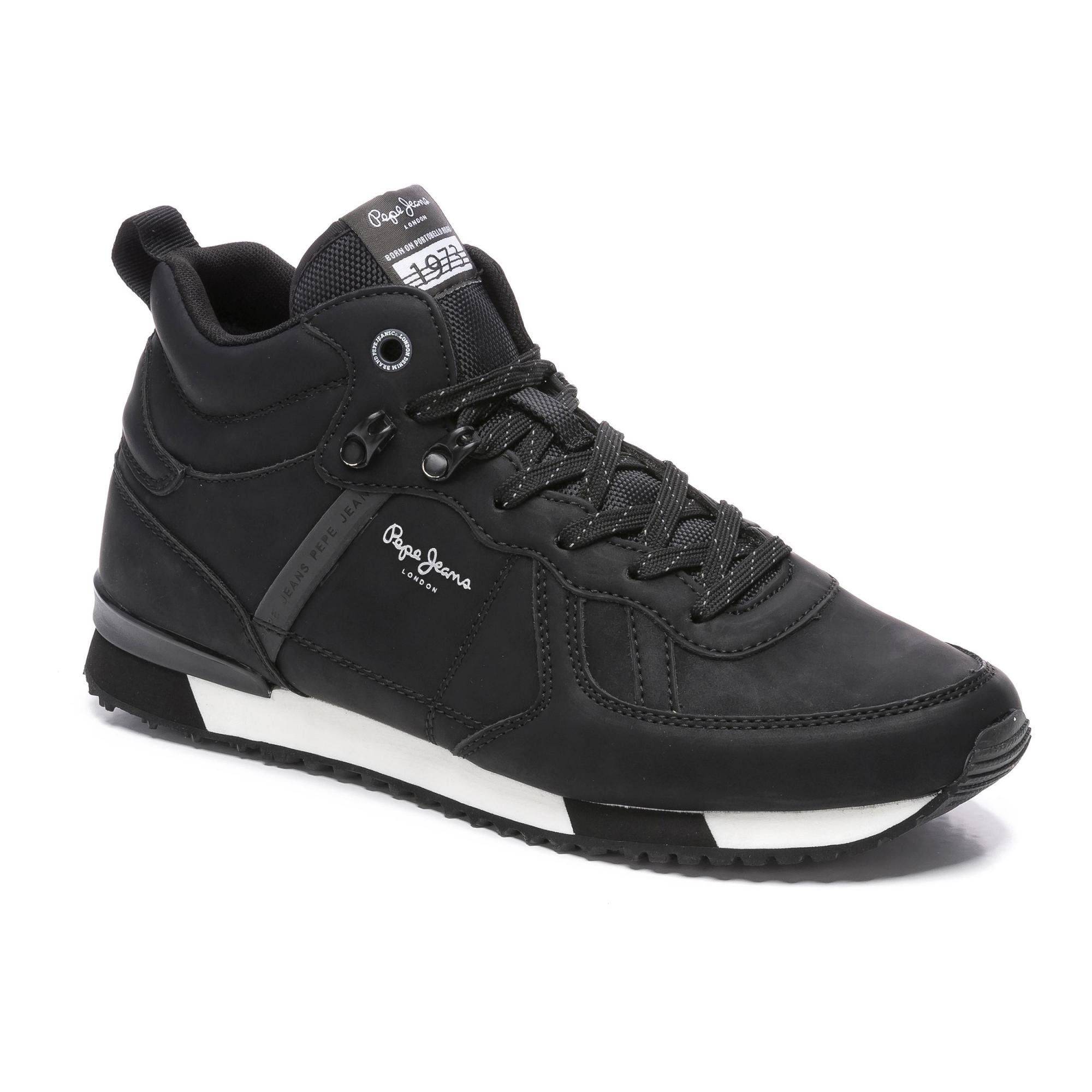 Купить Мужские высокие кроссовки Pepe Jeans London, цвет черный, Модель ...