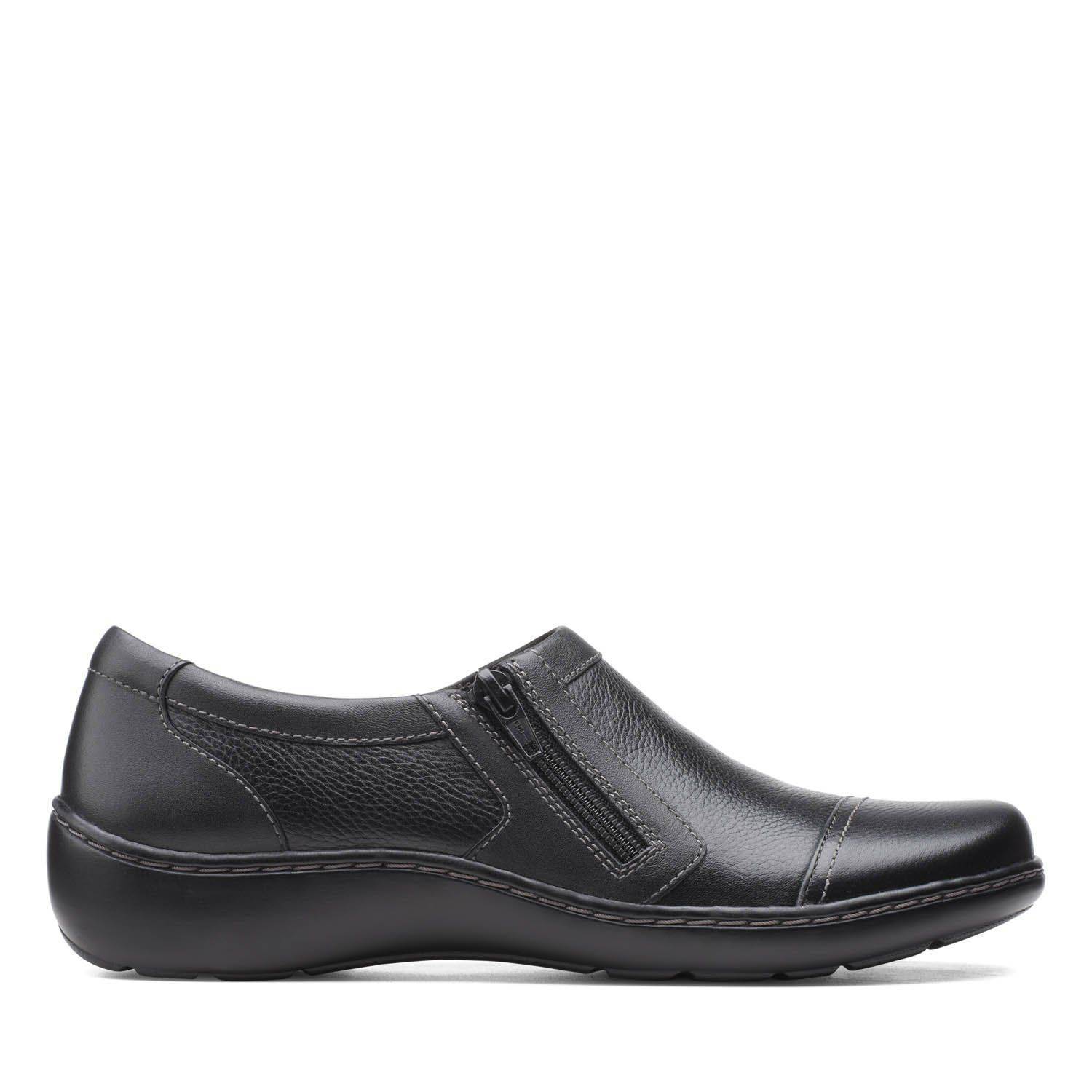 Купить Женские полуботинки Clarks, цвет черный, Модель: Cora Giny, арт ...