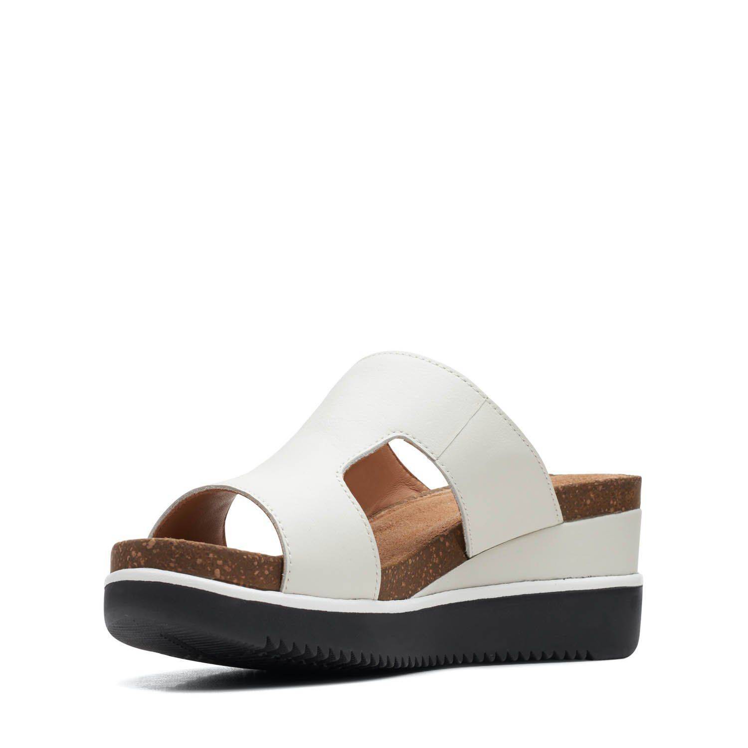 Купить Женские сланцы Clarks, цвет белый, Модель: Lizby Ease, арт ...