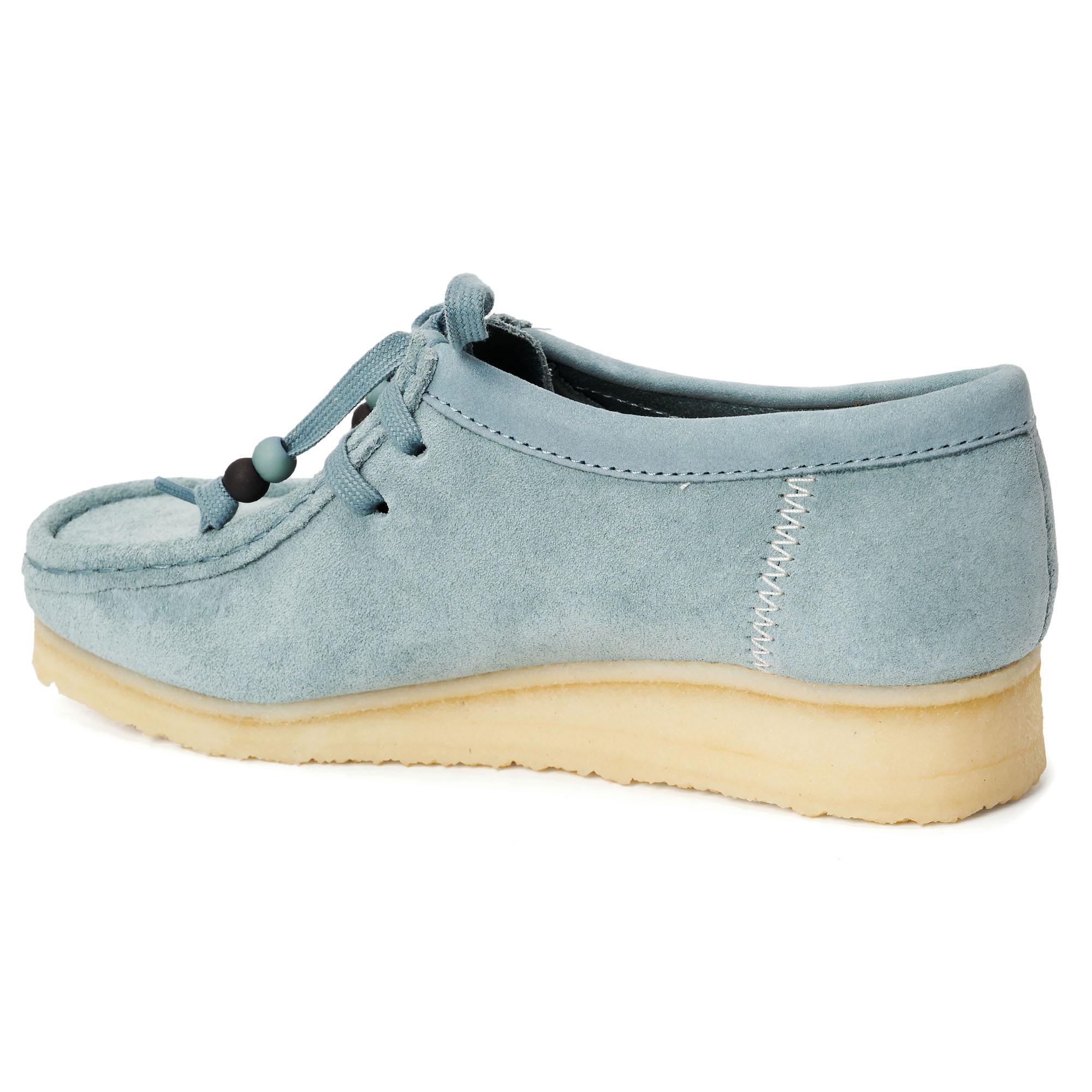 Clarks blue wallabees store