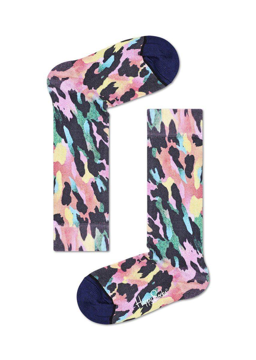 Купить носки для детей Happy socks, Модель: Kids Gradient Leopard Knee ...