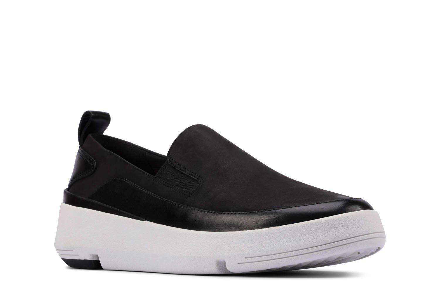 Купить Женские слипоны Clarks, цвет черный, Модель: Tri Flash Step, арт ...