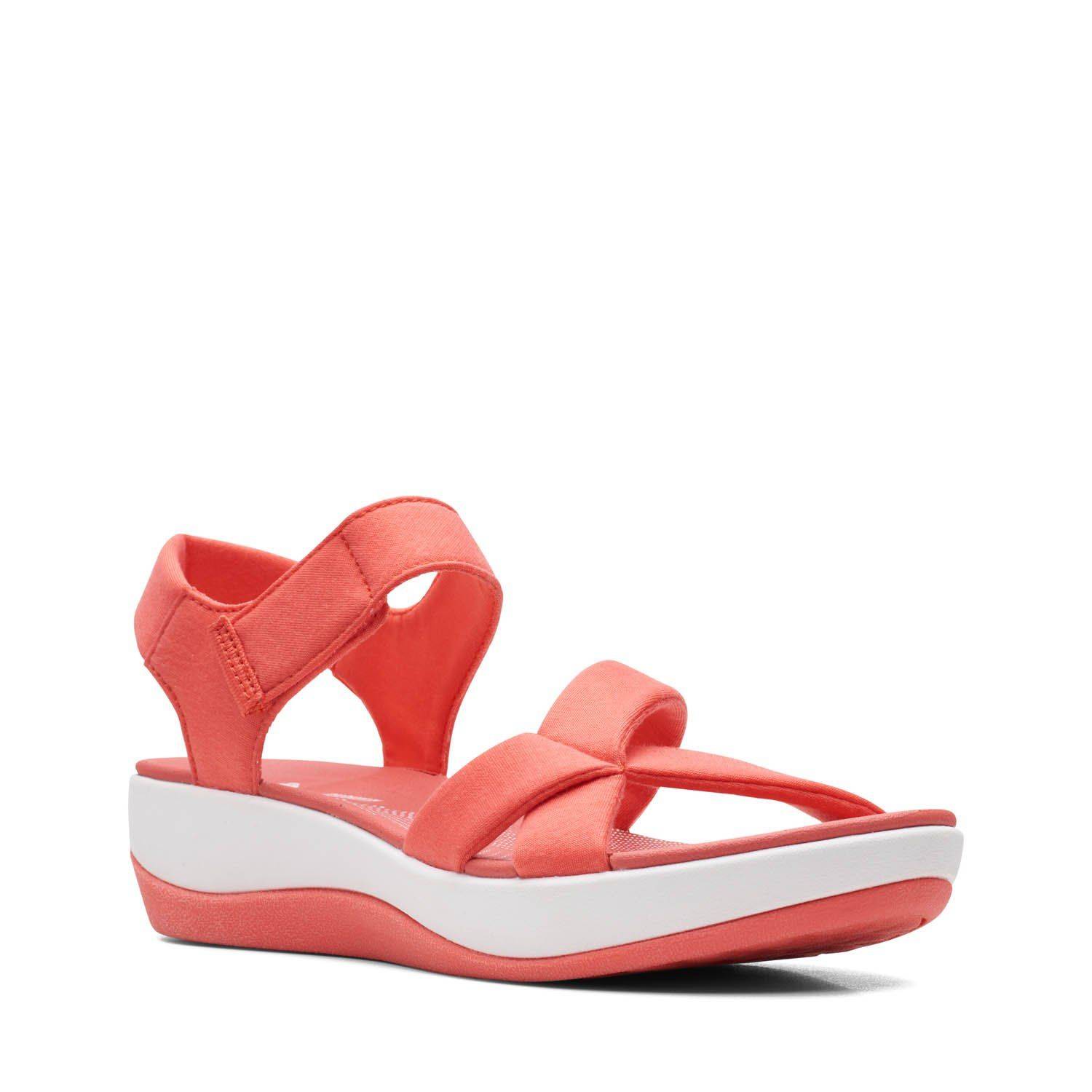 Купить Женские сандалии Clarks, цвет коралловый, Модель: Arla Gracie ...